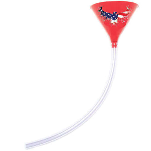 American Eagle Beer Bong – Patriotic Funnel with Valve
